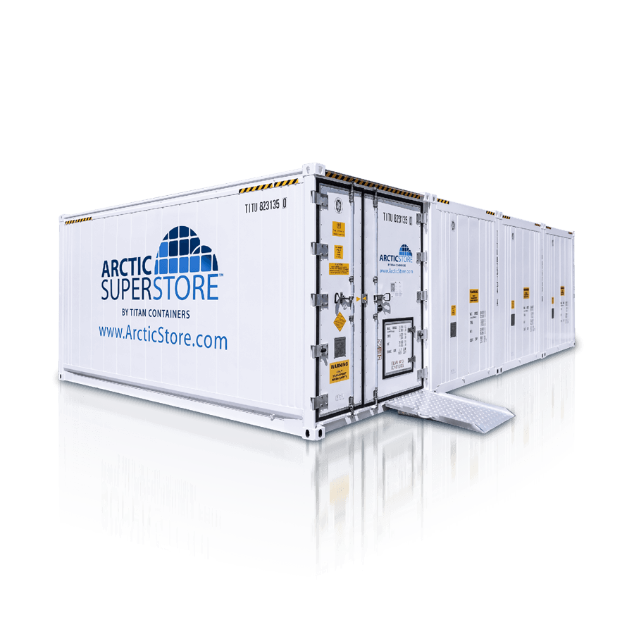 Portable modular open plan cold store rooms frozen chill