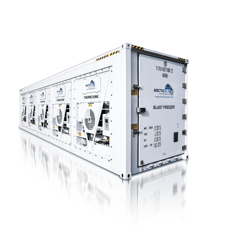 Rapid chilling blast freezing portable freezer fish meat pharma